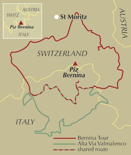 Wandelgids Bernina Tour- 12 Day Tour in Switzerland- Cicerone