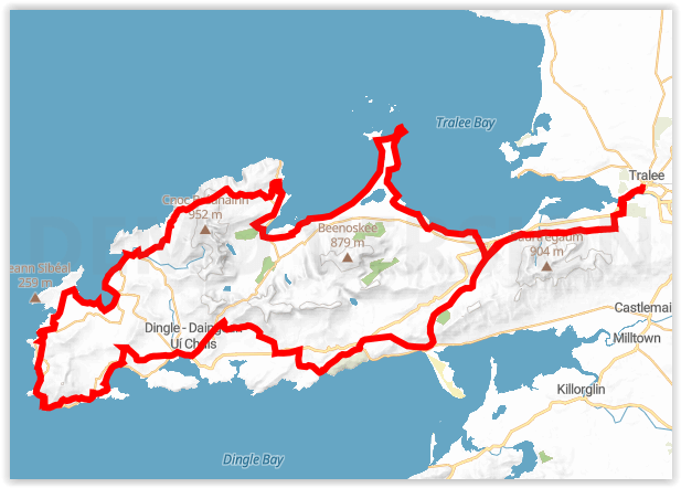 Wandelkaart XT30 Dingle Peninsula - Dingle Way - Harvey Maps