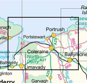 Wandelkaart 04 Discoverer Coleraine- Northern Ireland - OSNI