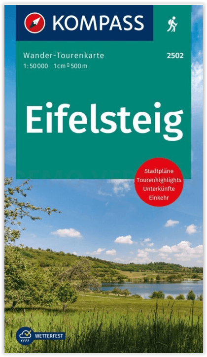 Wandelkaart 2502 Eifelsteig - Kompass Karten